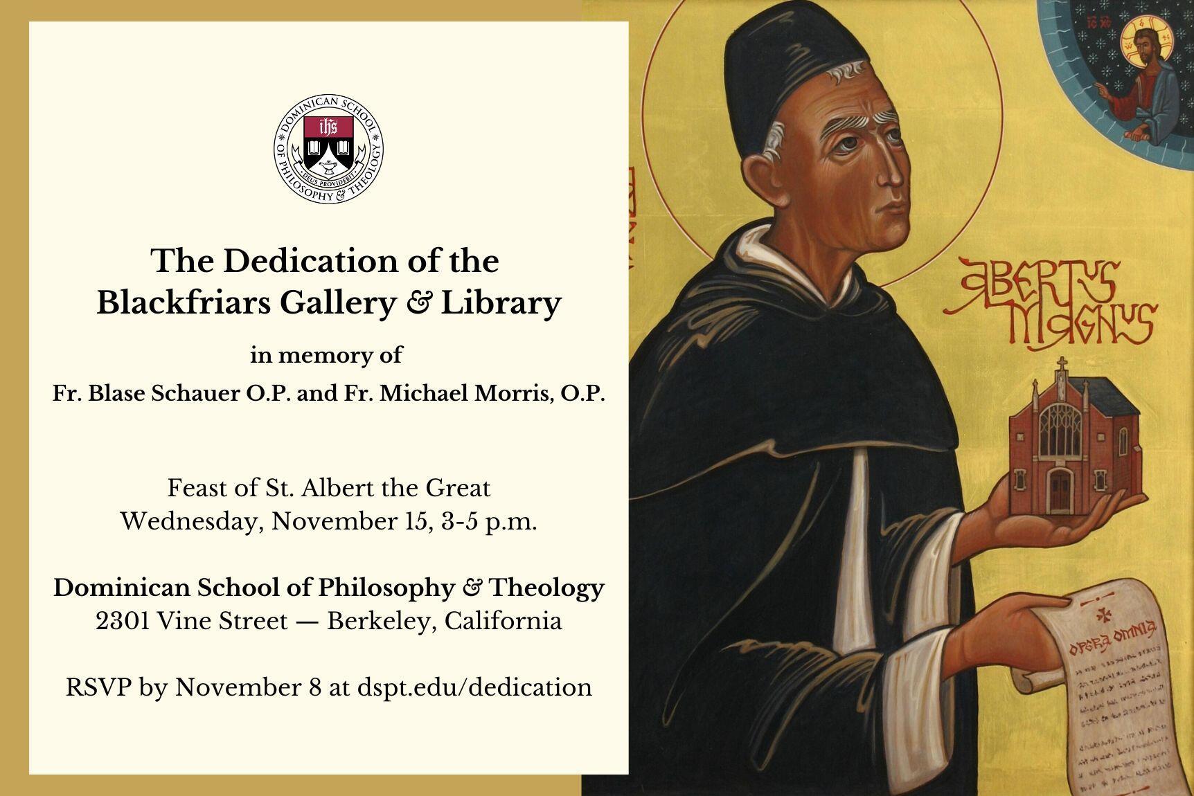 Dedication of the Blackfriars Gallery & Library — DSPT